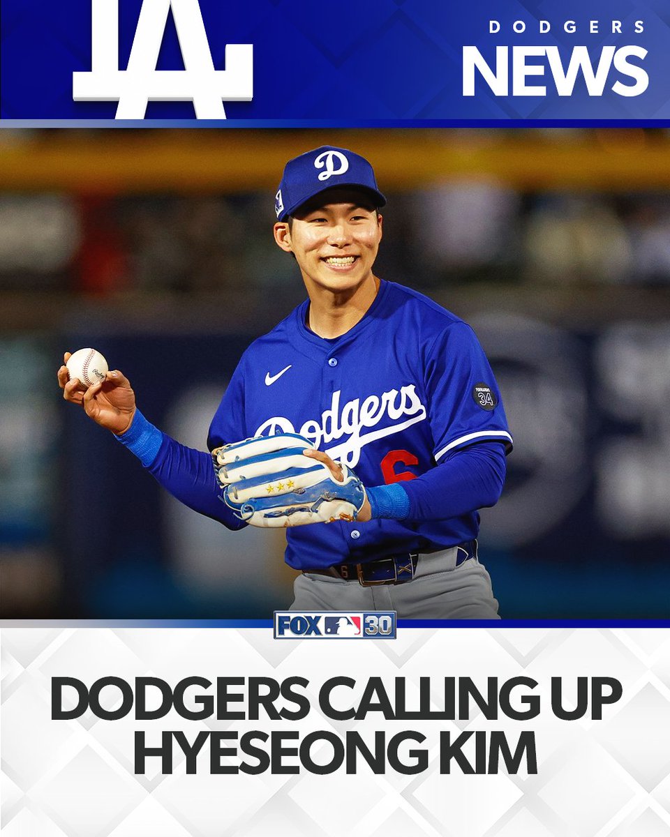 Dodgers Recall Hyeseong Kim for MLB Debut, Place Edman on IL Amid 22-10 ...