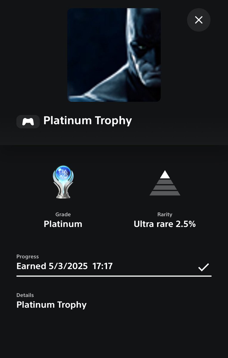 Batman Arkham Asylum Batman Trophy