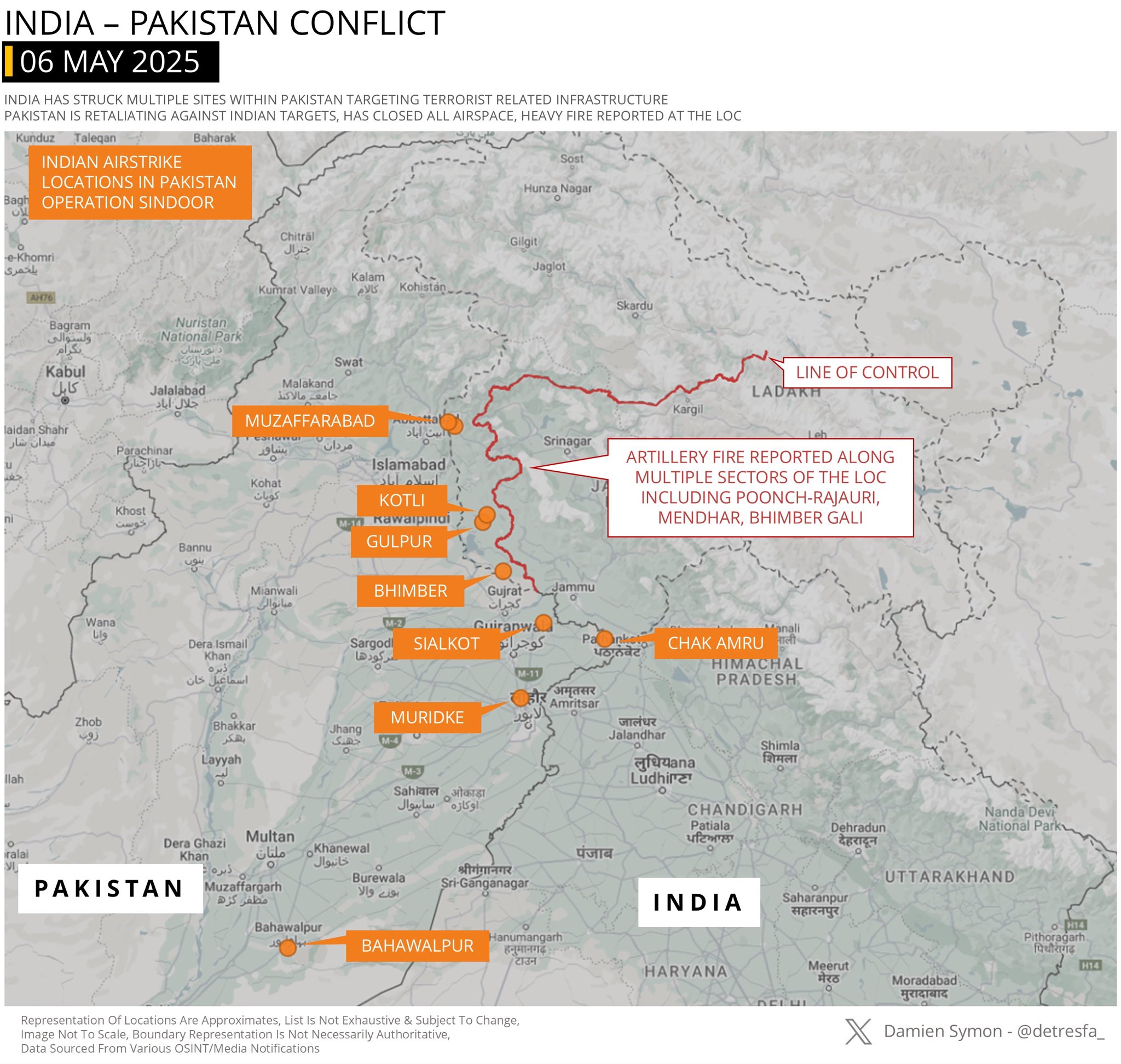 Indian Airstrikes Target Terror Infrastructure in Pakistan: A Clear Map ...