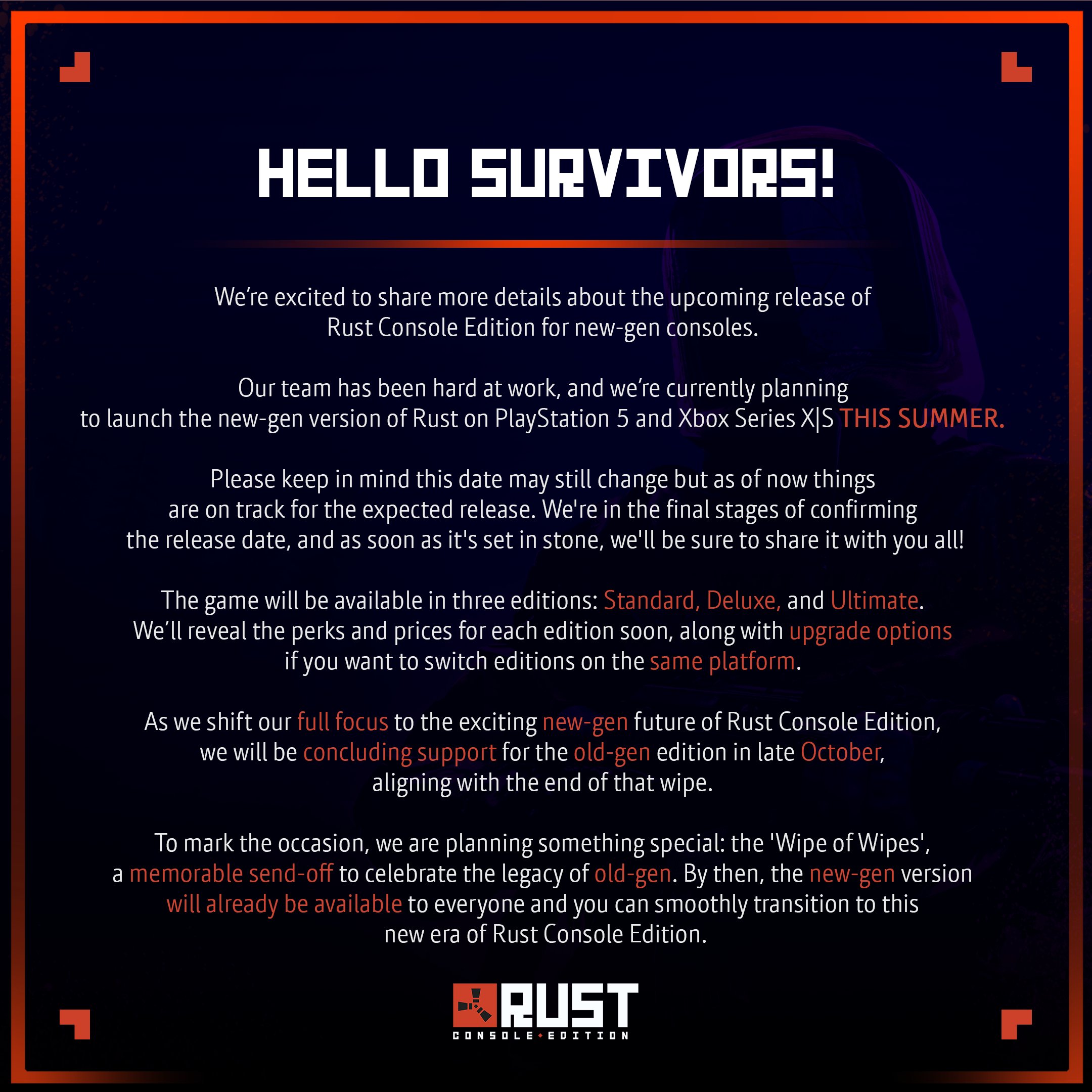 Rust Console Edition: Der große Neustart auf PS5 – und ein letzter Wipe ...