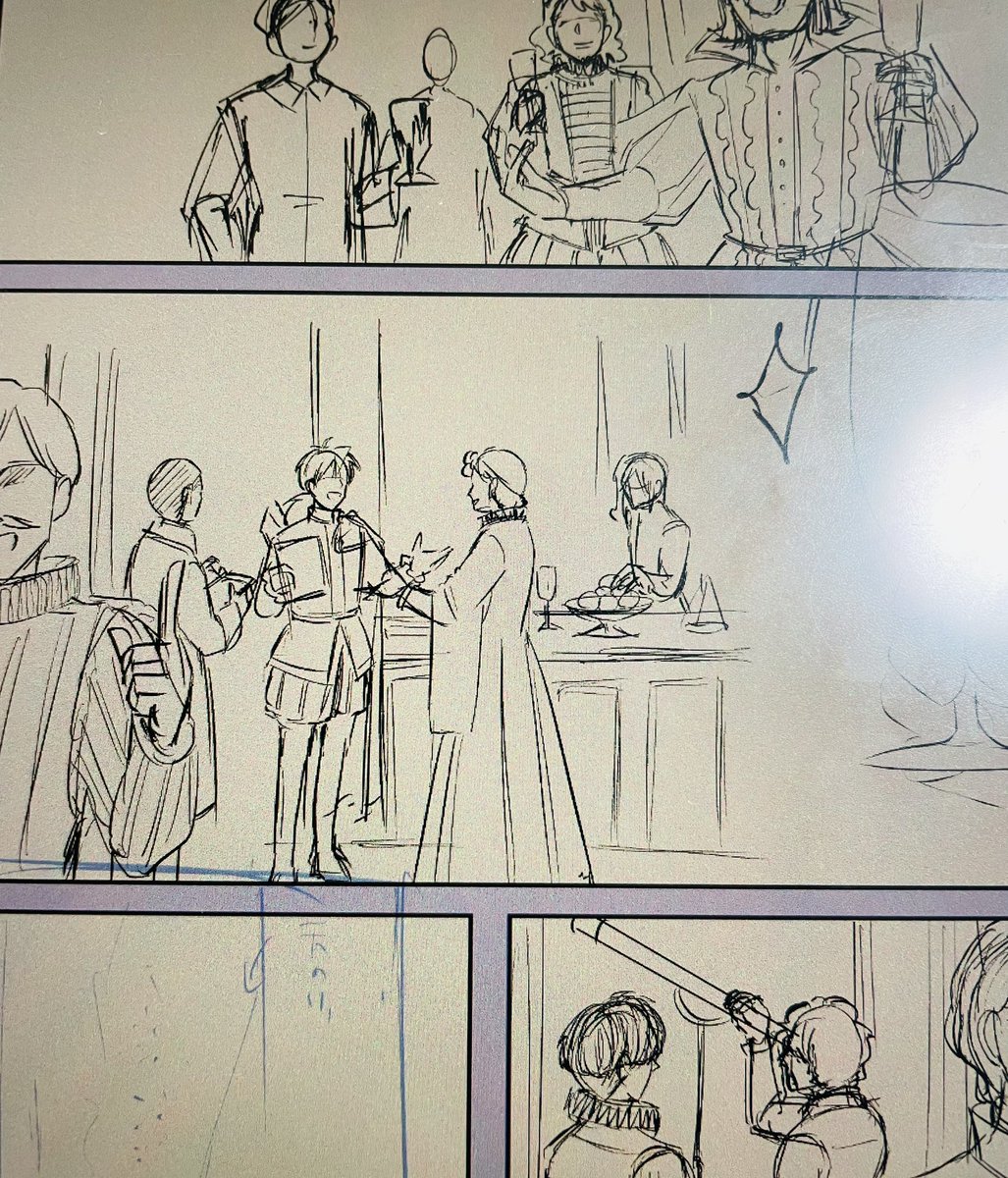 「モブ多い〜😅💦 #それでも地球は回るWIP 」アザミン@6/1 COMITIAす44bの漫画