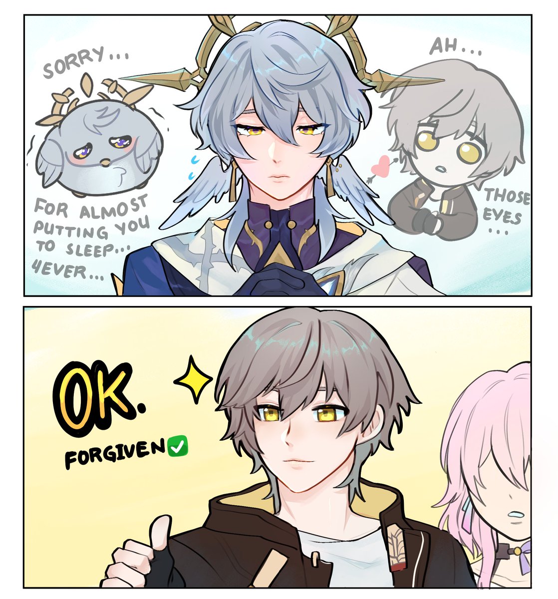 「Caelus: they have a sadness in their eyes you only see in am」kai🌸の漫画