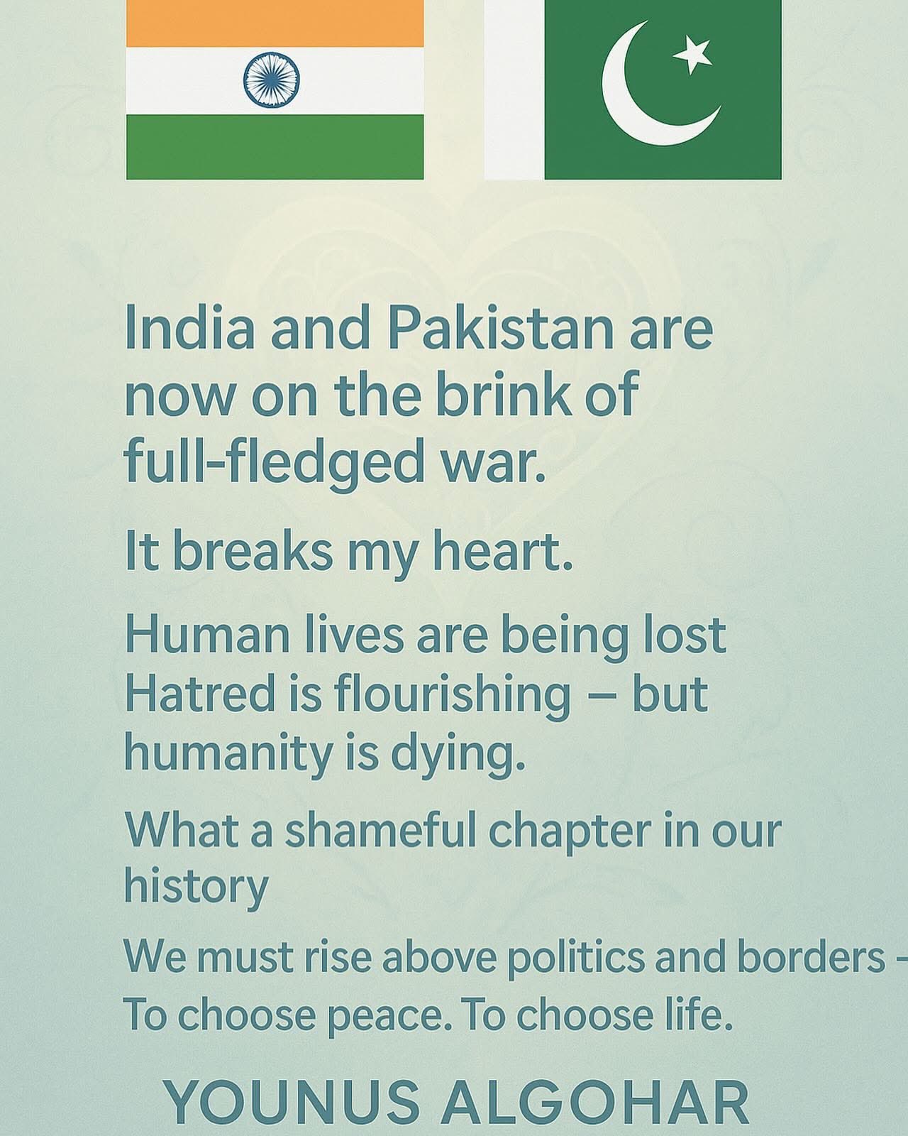 Indo Pak Peace Quotes
