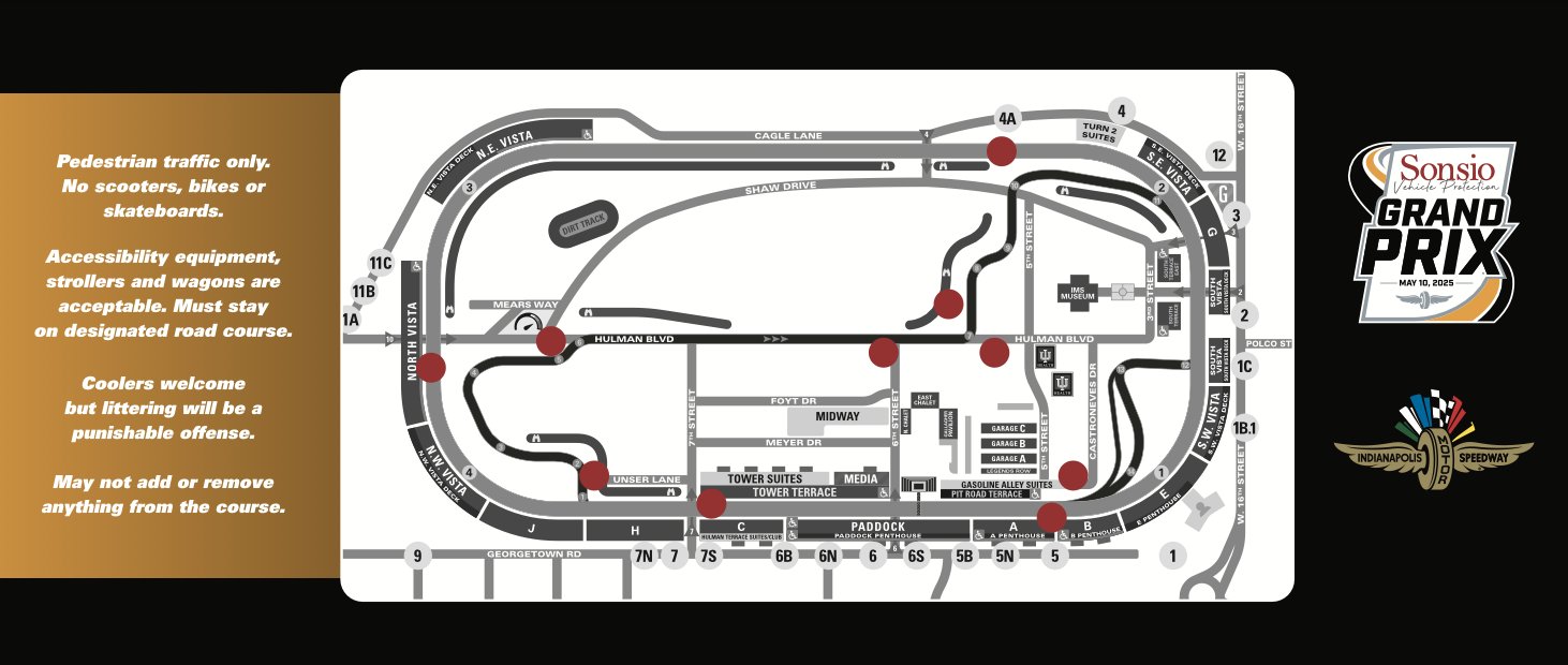 Indianapolis Motor Speedway Map Take A Tour With Interactive Track Map