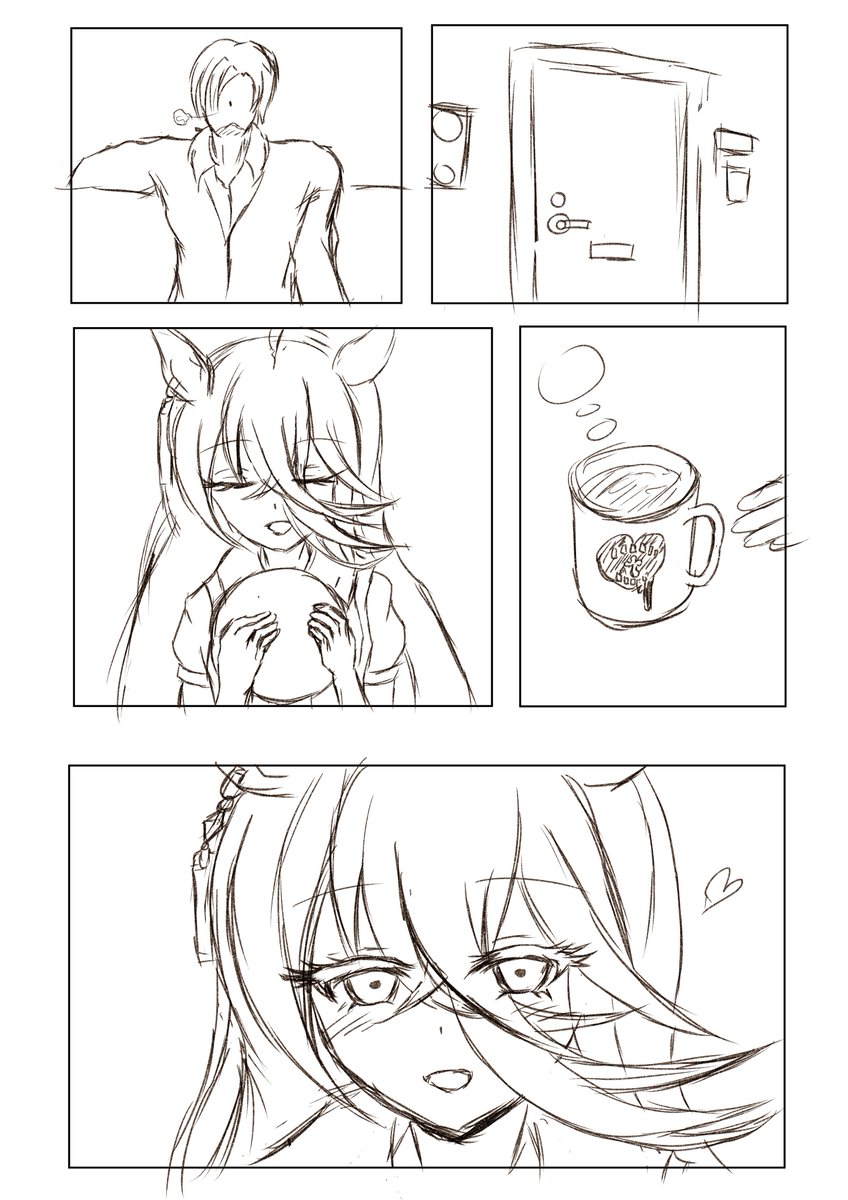 「とりあえず下描きまでできた 」マユバジ C106 土曜日 西か05aの漫画