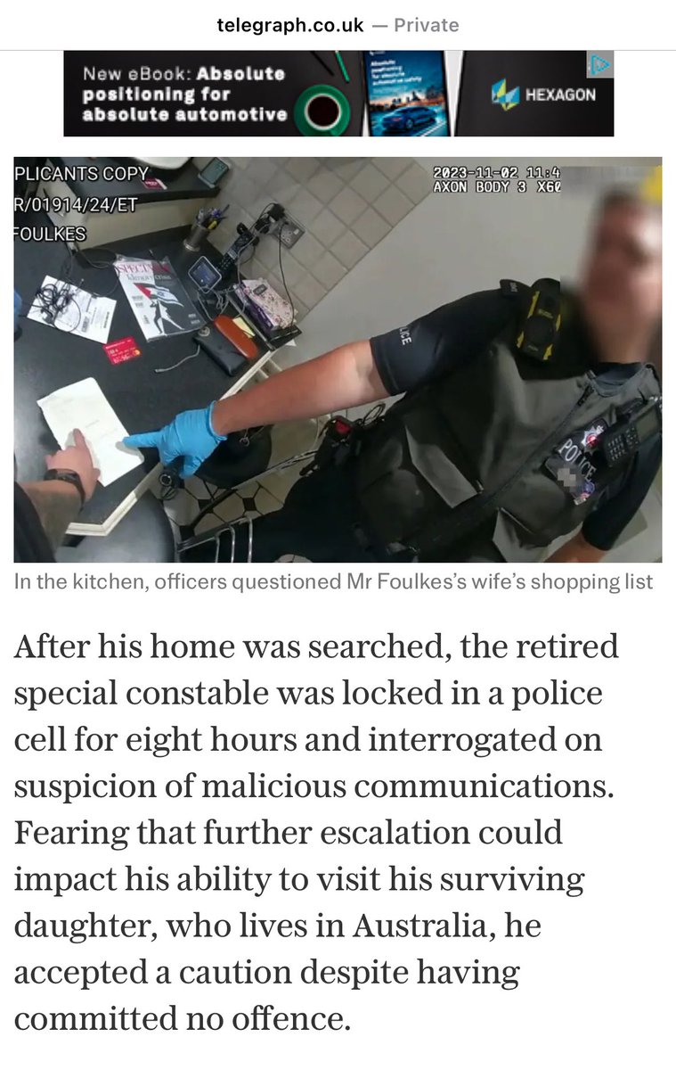 Kent Police Arrest and Detain Retired Special Constable Julian Foulkes ...