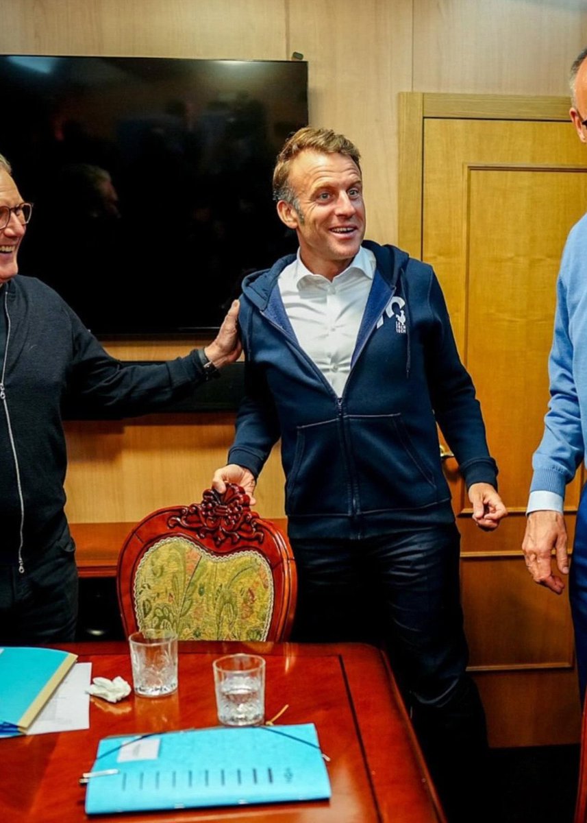 Video of Macron, Merz and Starmer on Ukraine train sparks online drug ...