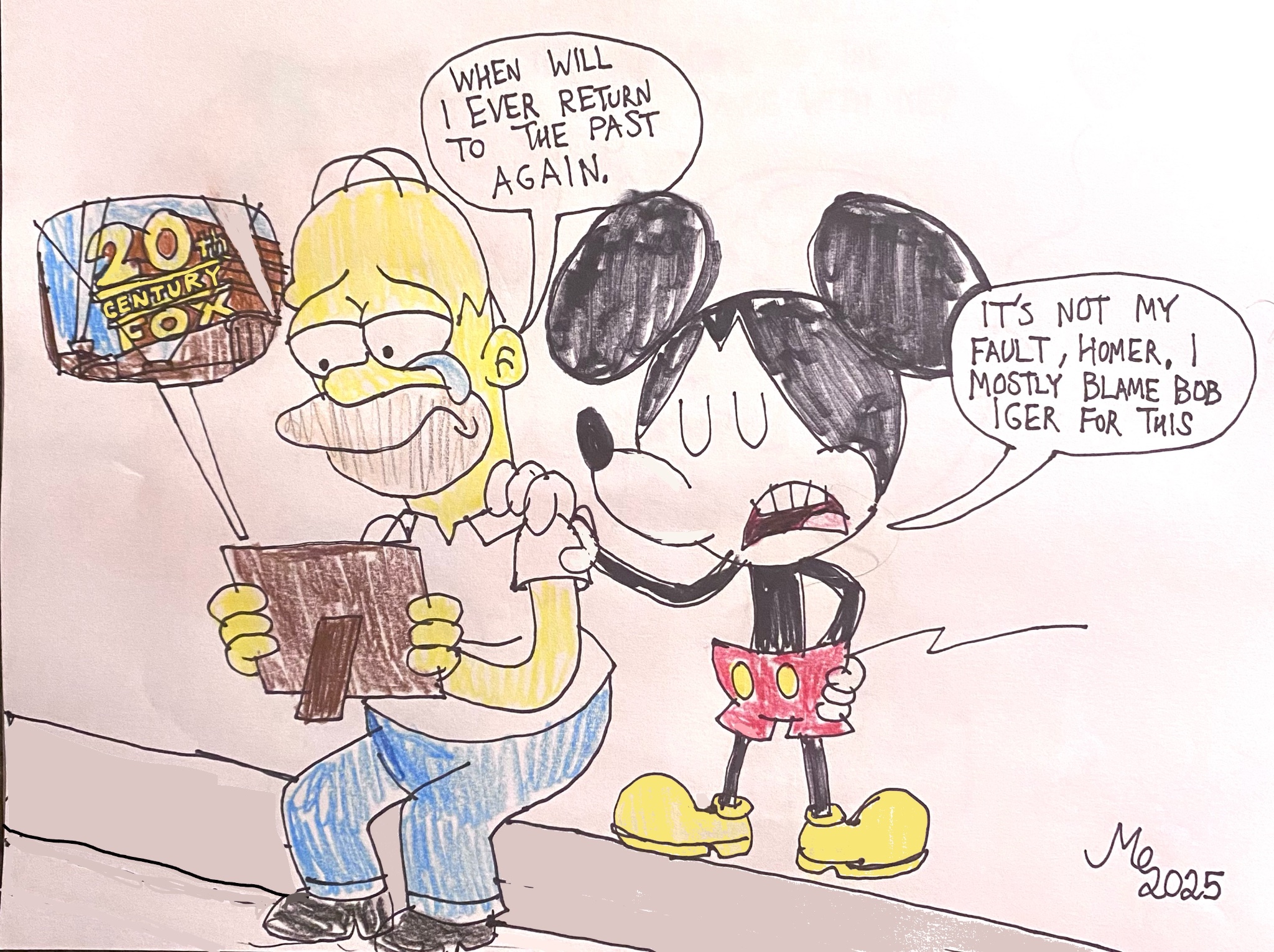 Simpsons Mickey Mouse