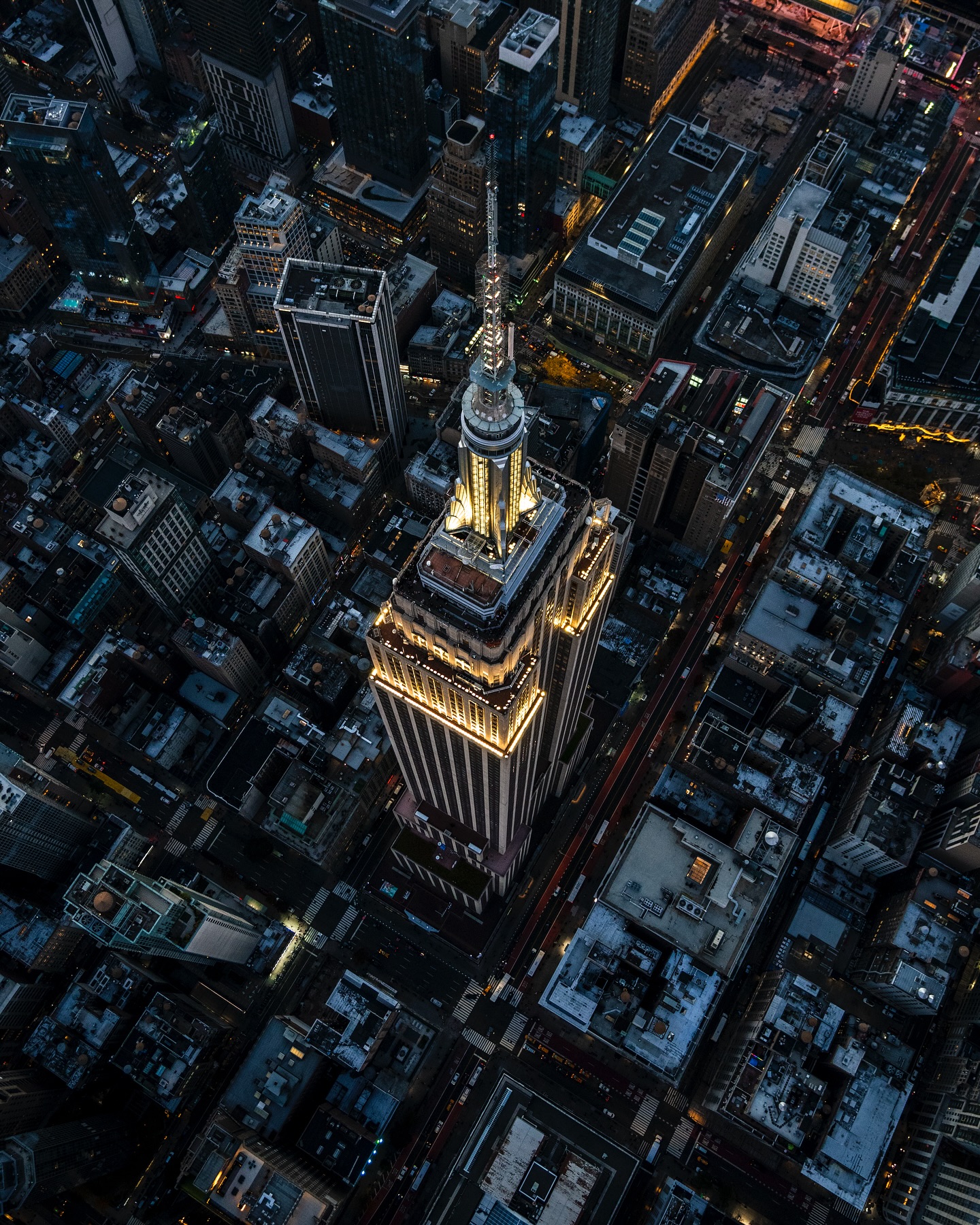 Empire State Building Birds Eye View
