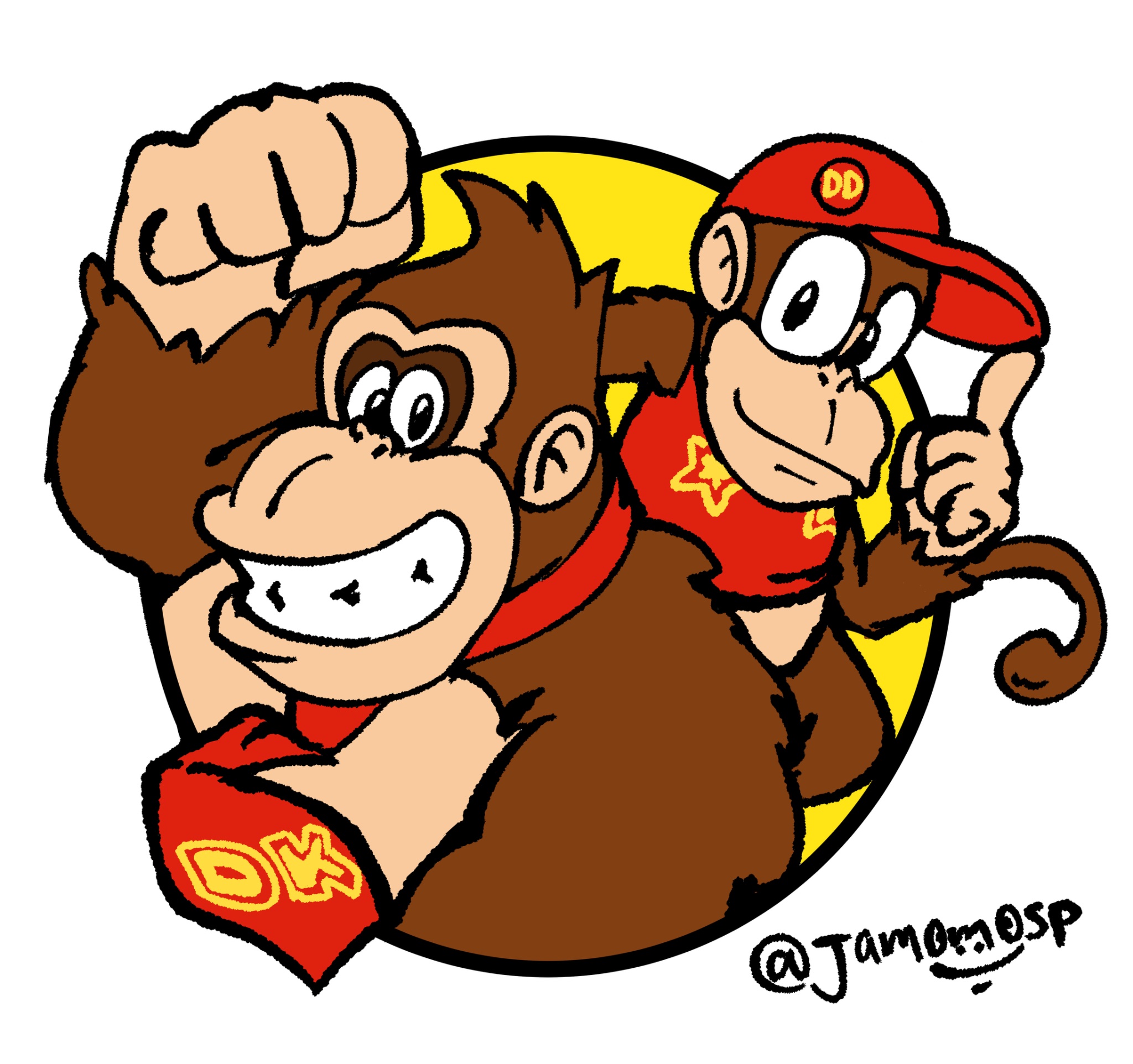 Diddy Kong Et Donkey Kong
