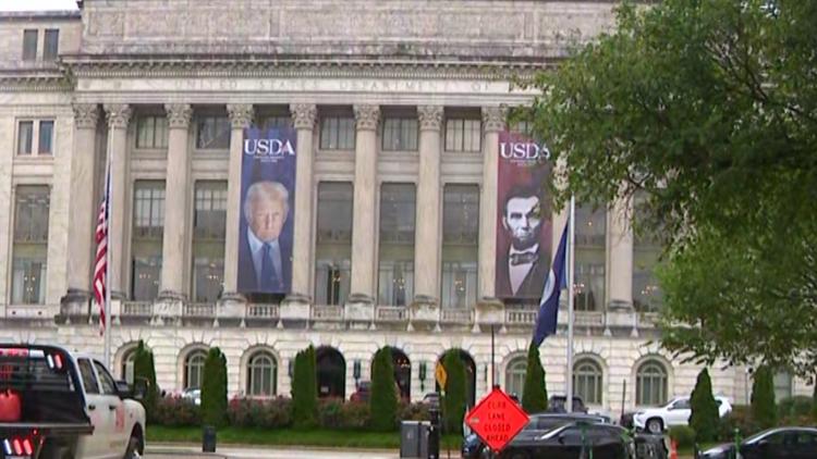 USDA Unveils Official Presidential Portrait Banner of Donald Trump on ...