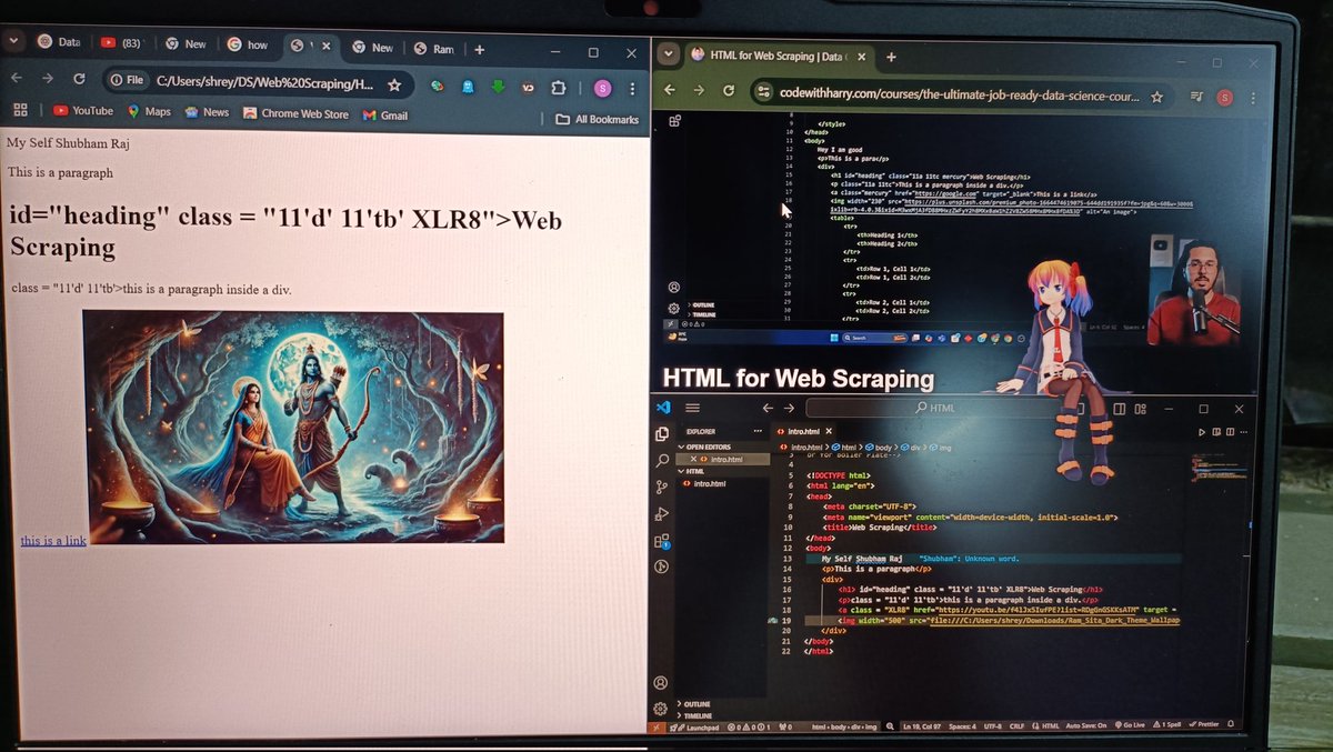 🌟Day 21 of my Data Science journey with @CodeWithHarry 🌐 Started Data ...