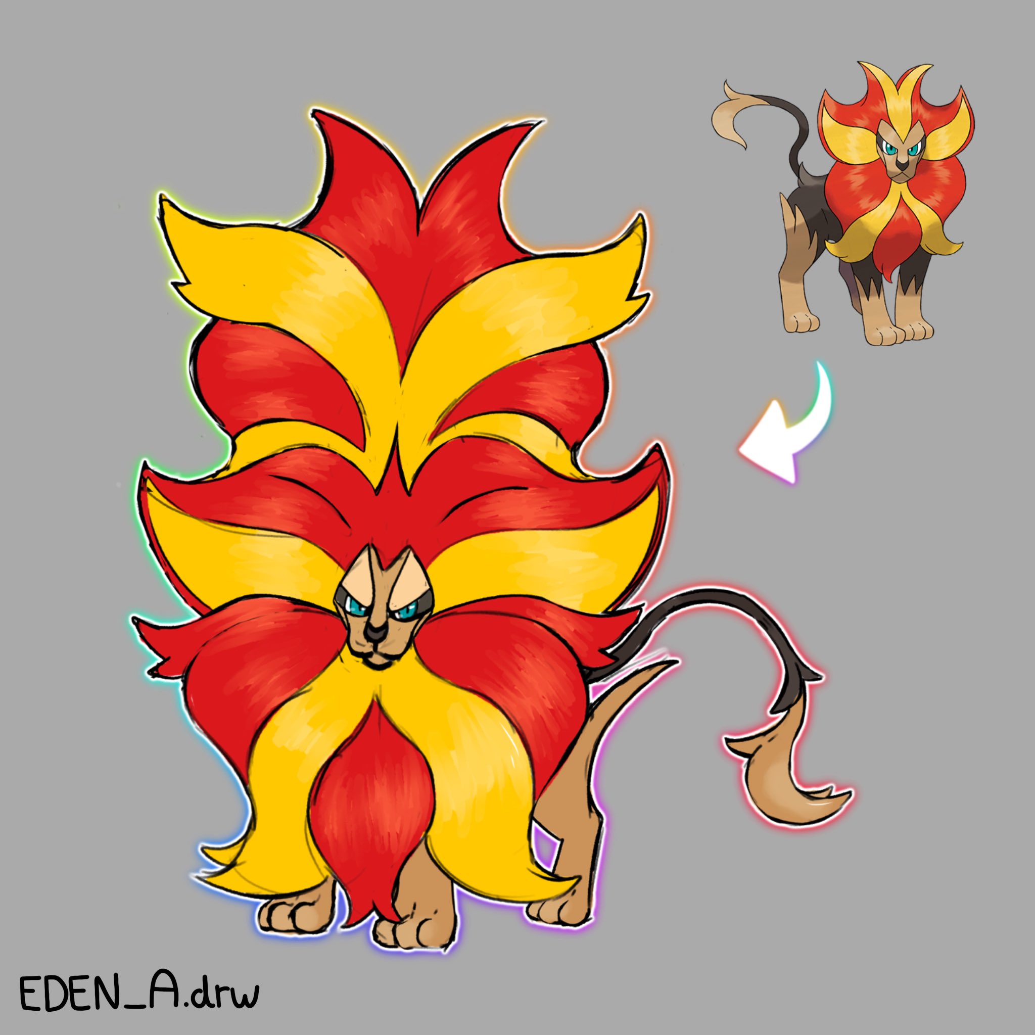 Pyroar Mega Evolution