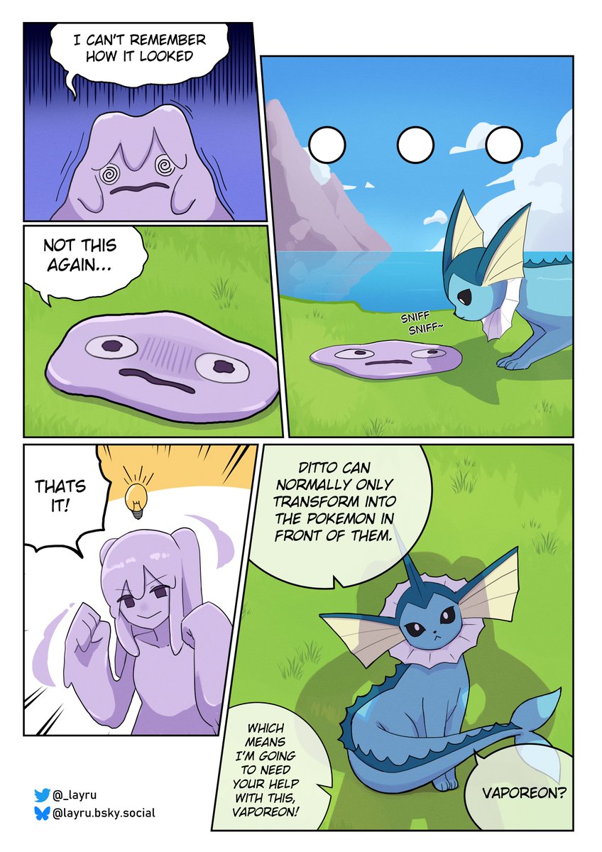 Did a little continuation to the ditto comic from the other day~ # ...