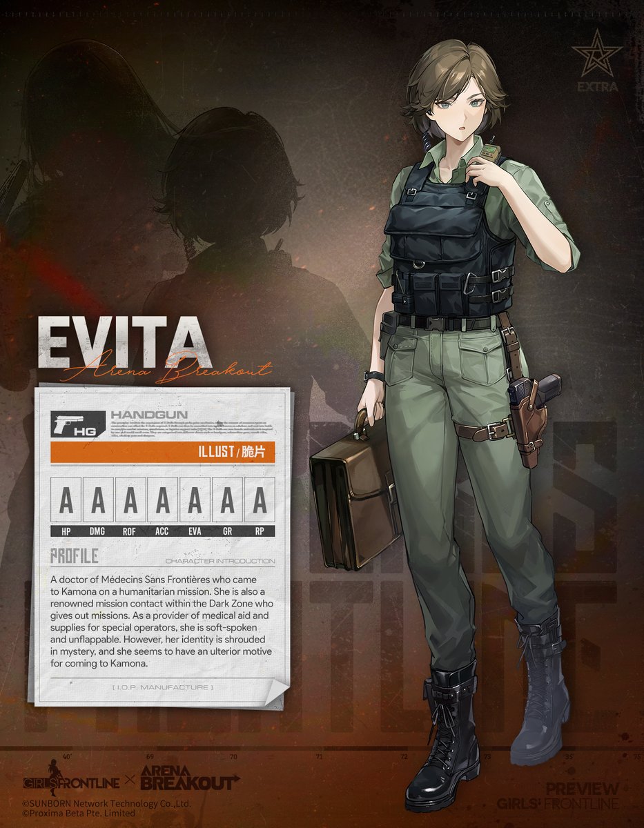 Dear Commander, The collaboration Handgun character Evita can be ...