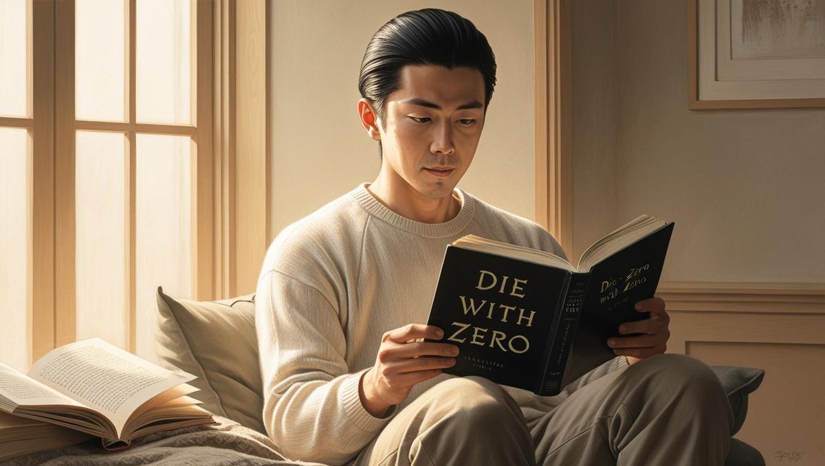 FIRE50日目 DIE WITH ZERO 9つのルール ①今しかできないことに投資する ②一刻も早く経験に金を使う ④人生最後の日を意識 ...
