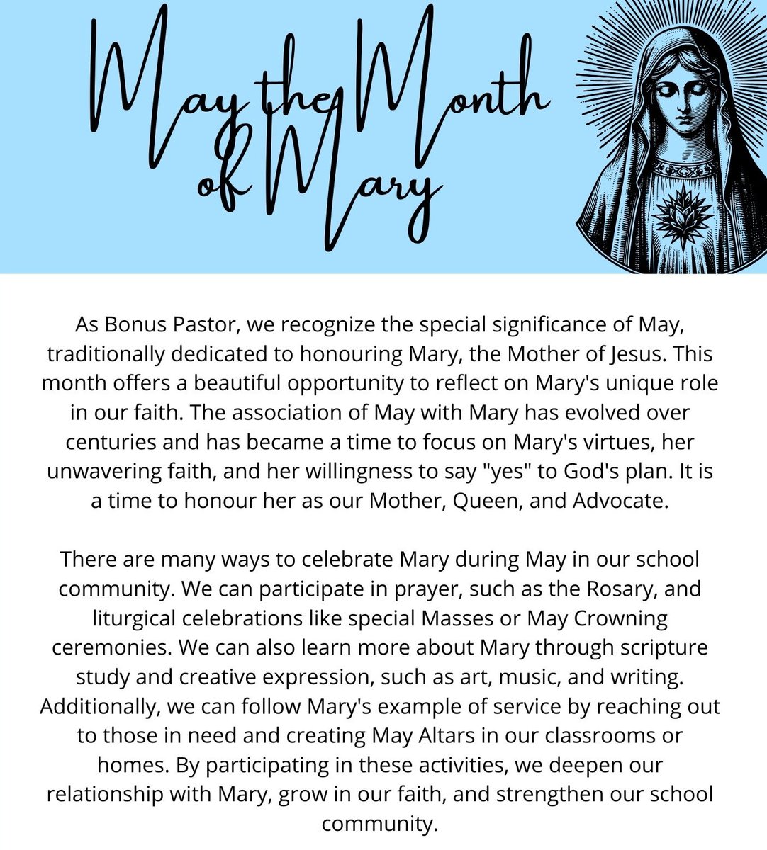 Welcome to Bonus Pastor Catholic College