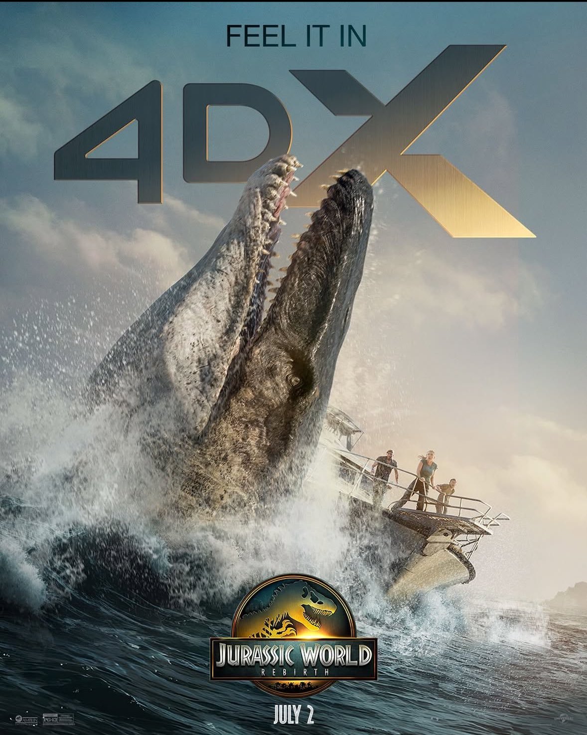 Jurassic World Rebirth 4DX poster op MoviePulp