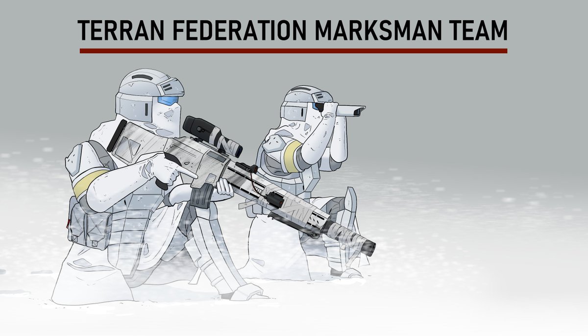 Terran Federation uniforms from the concept list, but a little more ...