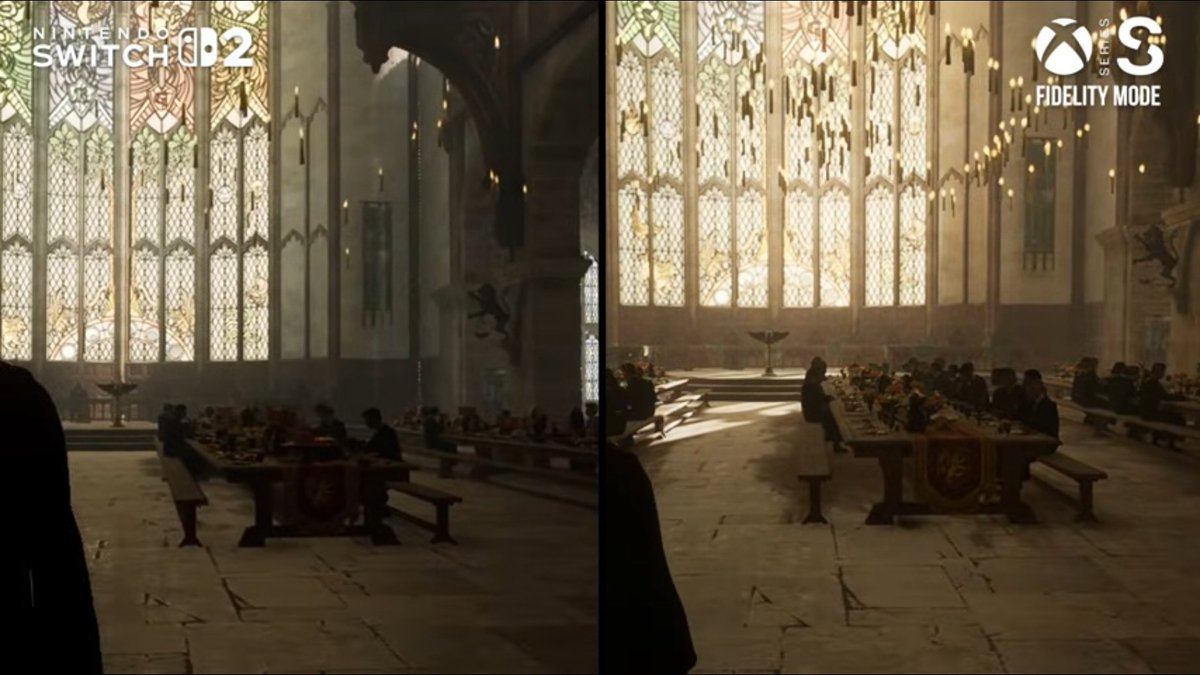 自称XSSレベルのSwitch2のホグワーツレガシーのXSSとの比較画像が出る！Switch2がXSSレベルは嘘だったw