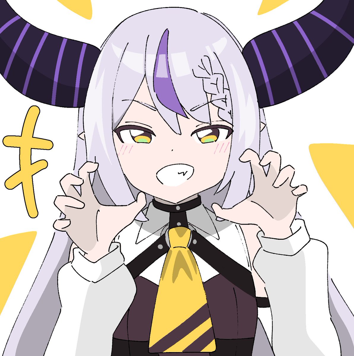 ラプラス・ダークネス ,ラプラス・ダークネス(通常) 「#laplus_artdesu 初描き 昨日からぷらすめいとになりました 」|にΔ@Skebのイラスト