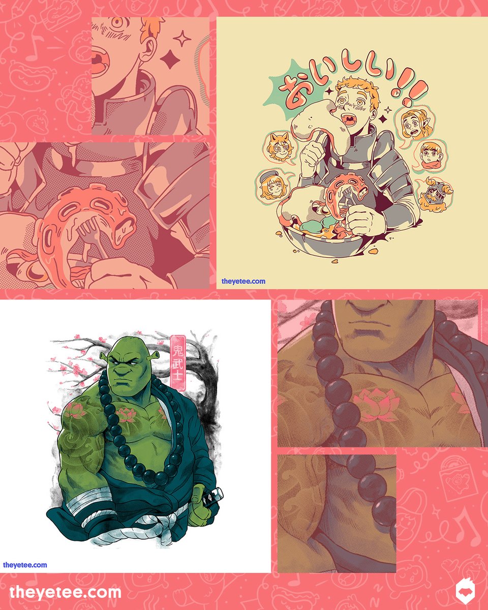 「LAST CHANCE! In one hour, these #dailytees will need to fres」The Yetee @theyetee.com 🟦☁️🦋の漫画