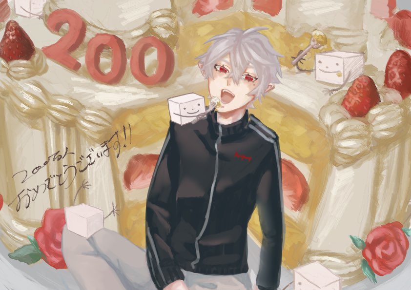 葛葉(にじさんじゲーマーズ) 「#KuzuArt #葛葉200万人 大大大遅刻、おめでとうございます、感無量です」|🎲のイラスト