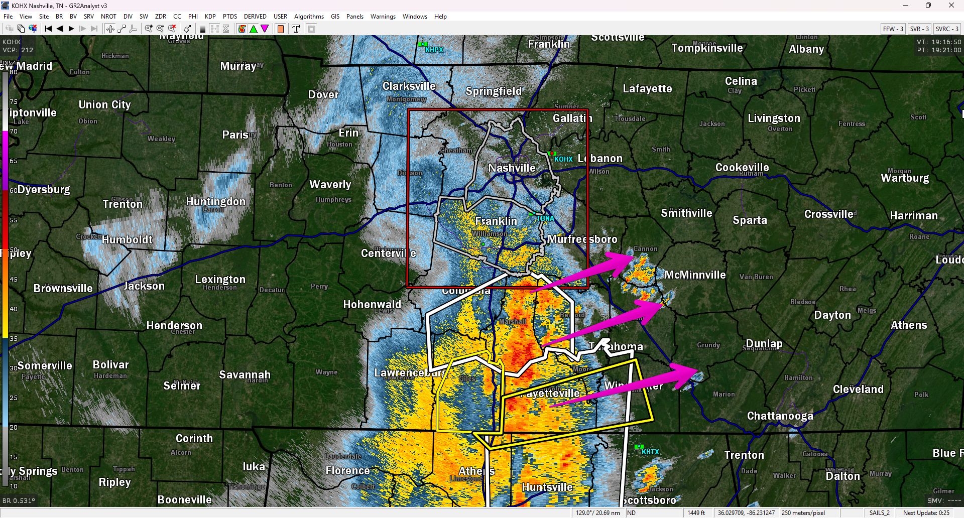 Nashville Tennessee Radar Map