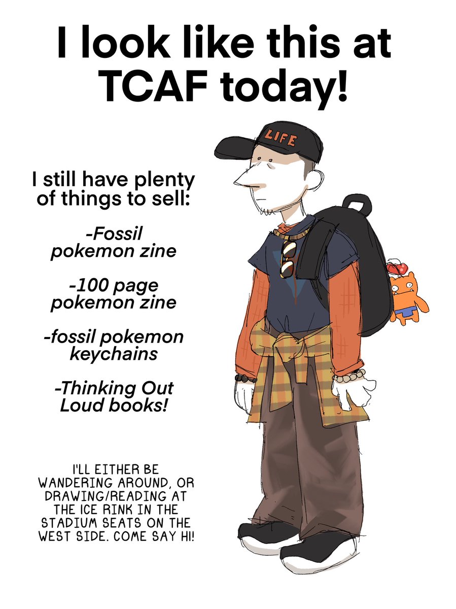 「I look like this today! Come find me at TCAF!! 」Leo 🦁 looking 4 workの漫画