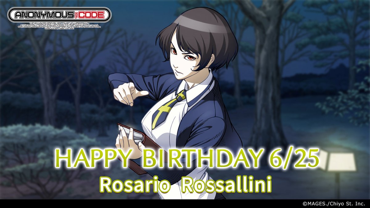 【情報】來自官方的《ANONYMOUS;CODE》6/25 Rosario Rossallini 生日賀圖！ @5pb.科學冒險遊戲系列（志倉千代丸 作品集） 哈啦板 - 巴哈姆特