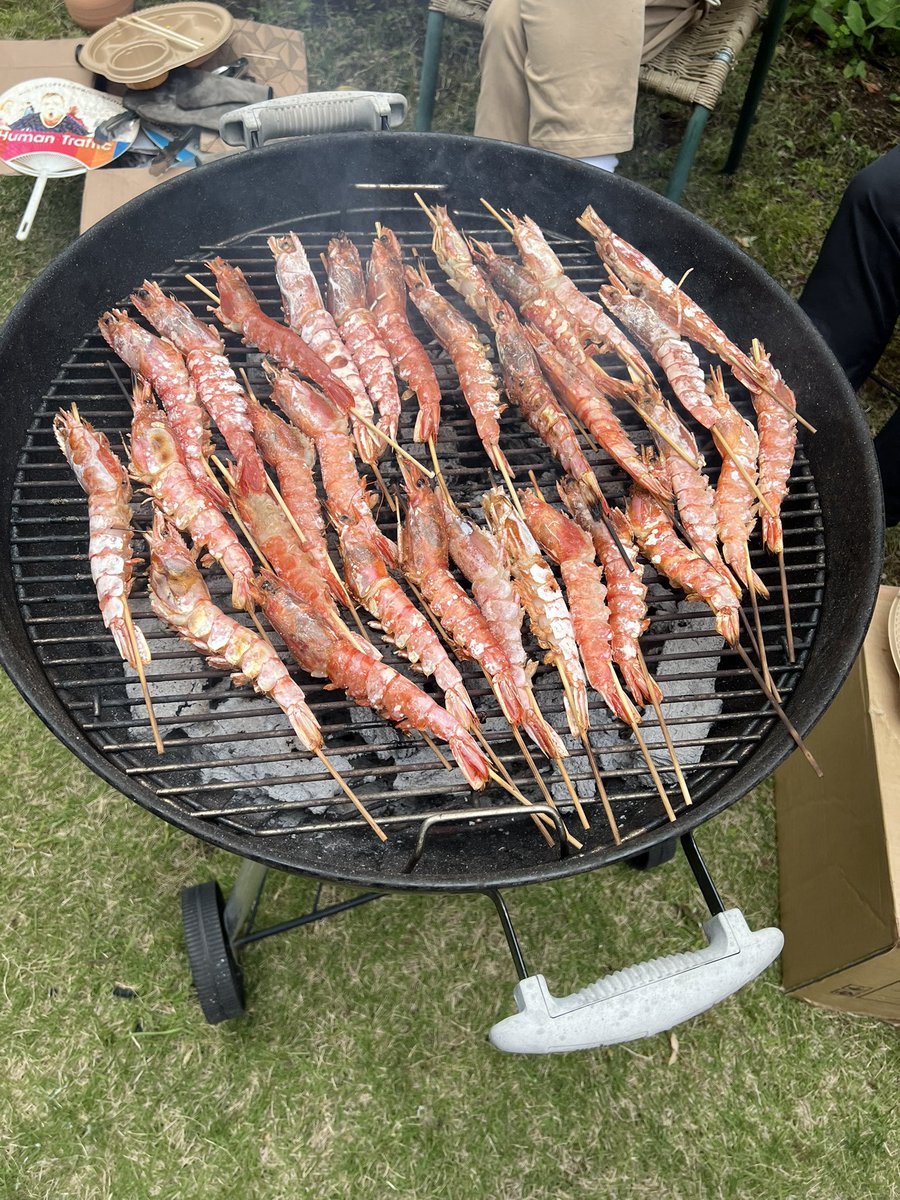 【画像あり】ロケットおっぱいの女子中学生、BBQでエビばかり食べる [808139444]