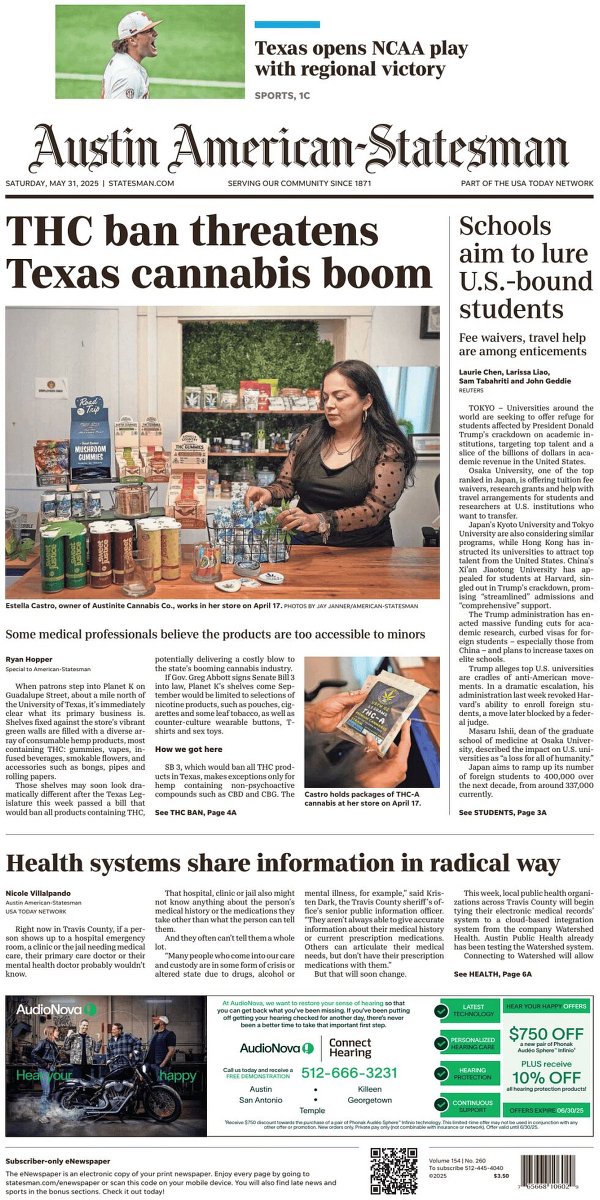 Texas Senate Passes Senate Bill 3 to Ban All THC Products Amid ...