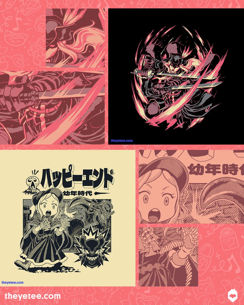 「Today's #dailytees are living the dream… or at least the nig」The Yetee @theyetee.com 🟦☁️🦋の漫画