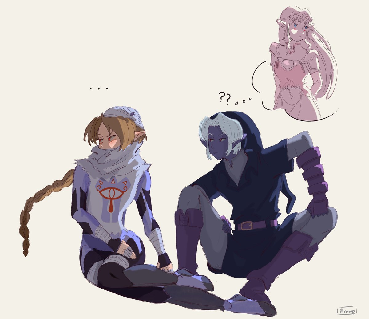 Link And Dark Link Chibi