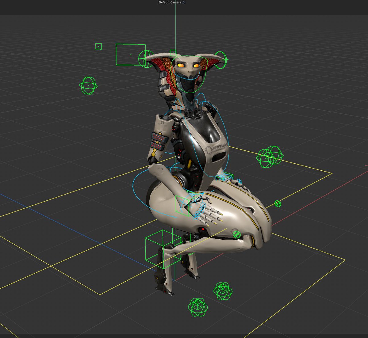 Snek rig progress, basic controllers are done, now I need to setup ...