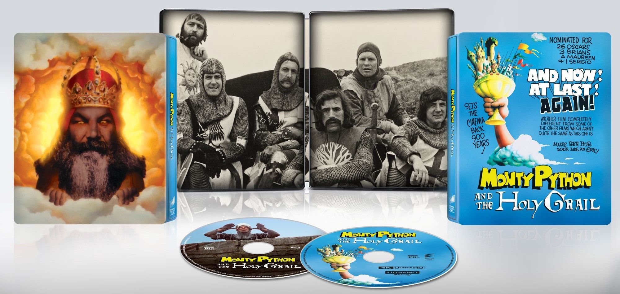 Monty Python & the Holy Grail - 50th Anniversary 4K Steelbook (USA ...