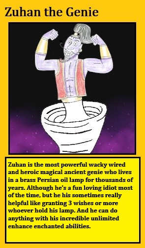 Costume made prototype Zuhan the genie head for toy collectable trading ...