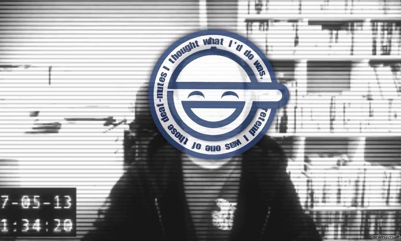 Ghost In The Shell Laughing Man Logo Acrylic Light Of The Laughing Man