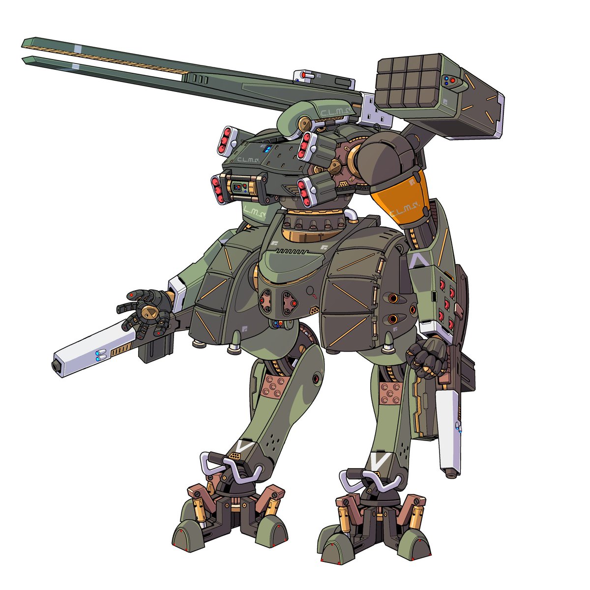 「オリメカの「アン・オー2ndバレル」です。 #あなたの重武装も見せてください」|JOY86式。のイラスト