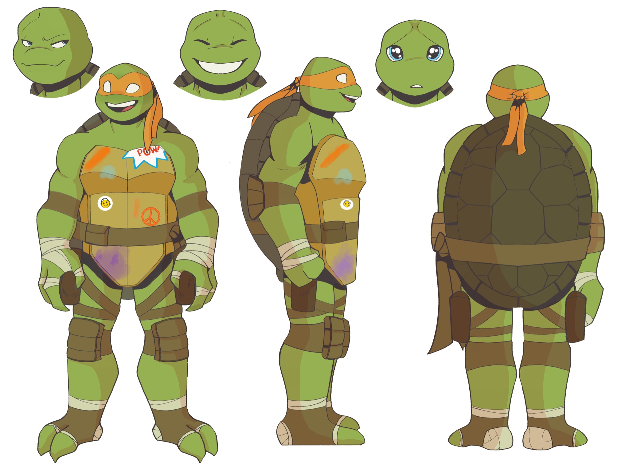 Tmnt Model Sheet Character 1 Model Sheet By KevinTrentin On Newgrounds