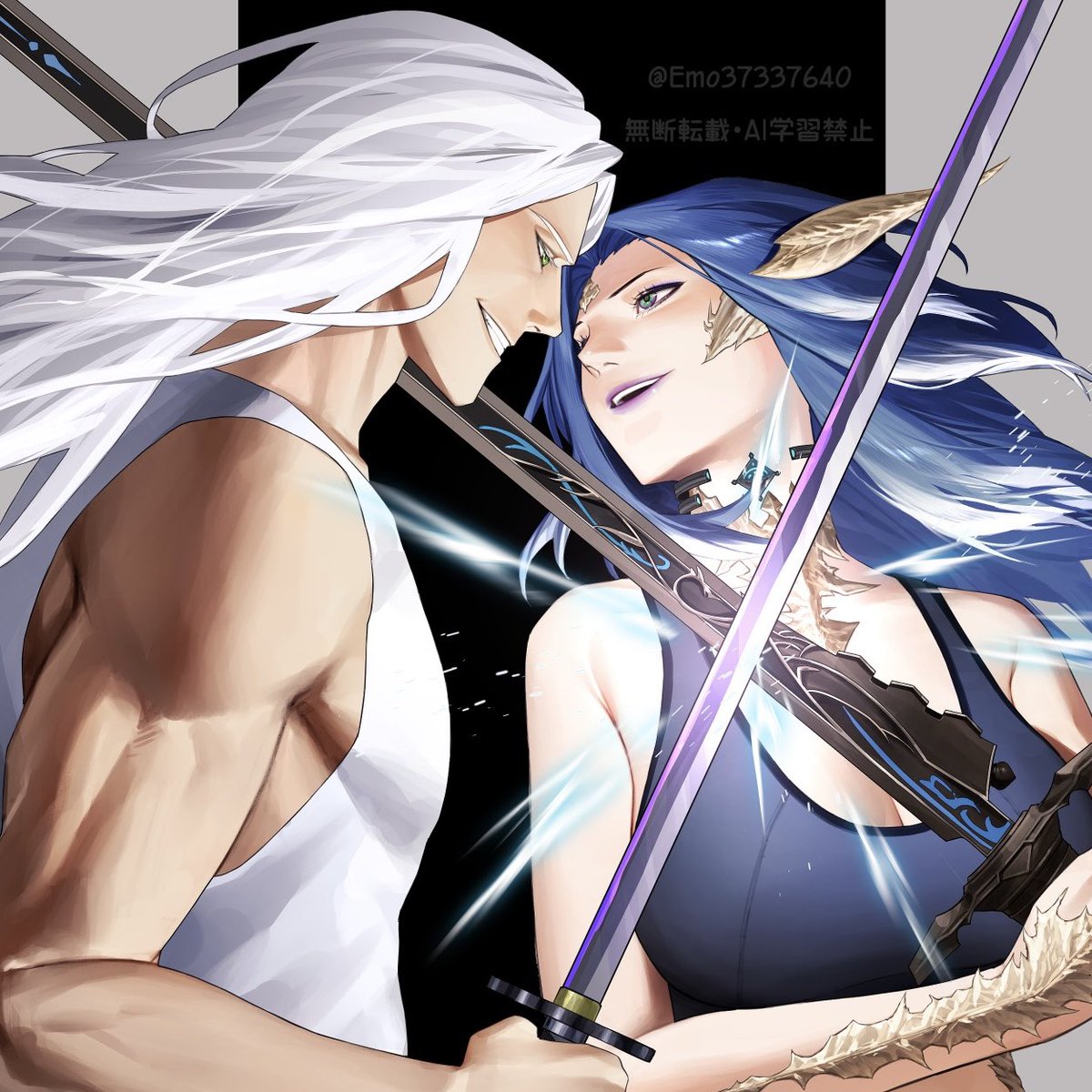 null 「skeb納品しました! ブースト、温かいメッセージまでいただき本当にありがとうご」|Emoのイラスト