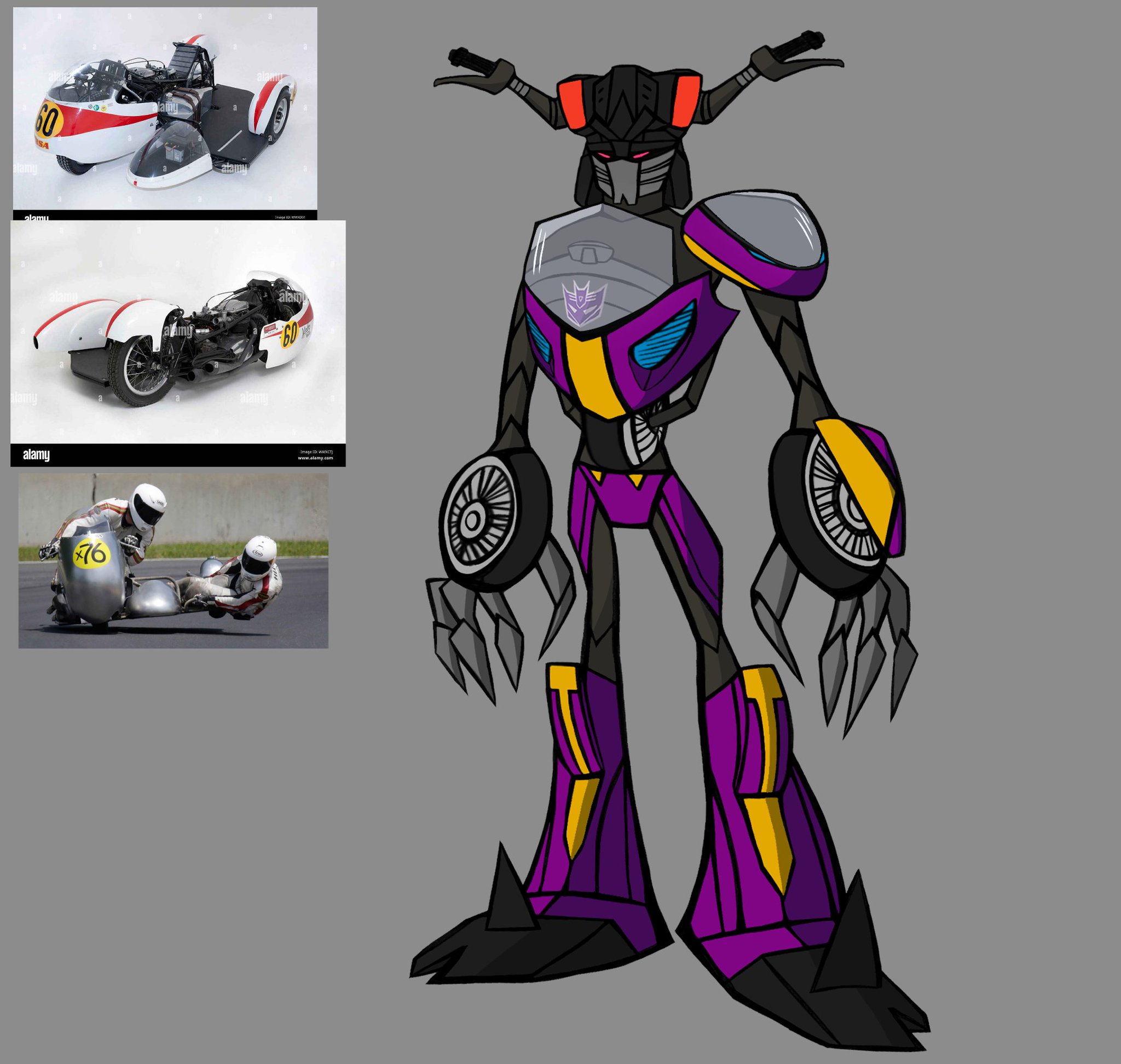 Sideways Transformers Animated