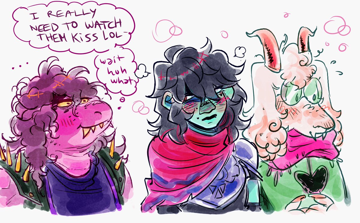 「#deltarune / snowgrave route // CW choking , blood - - - - b」🌙 Samsa/Micha 🌞 ️💜🖤の漫画