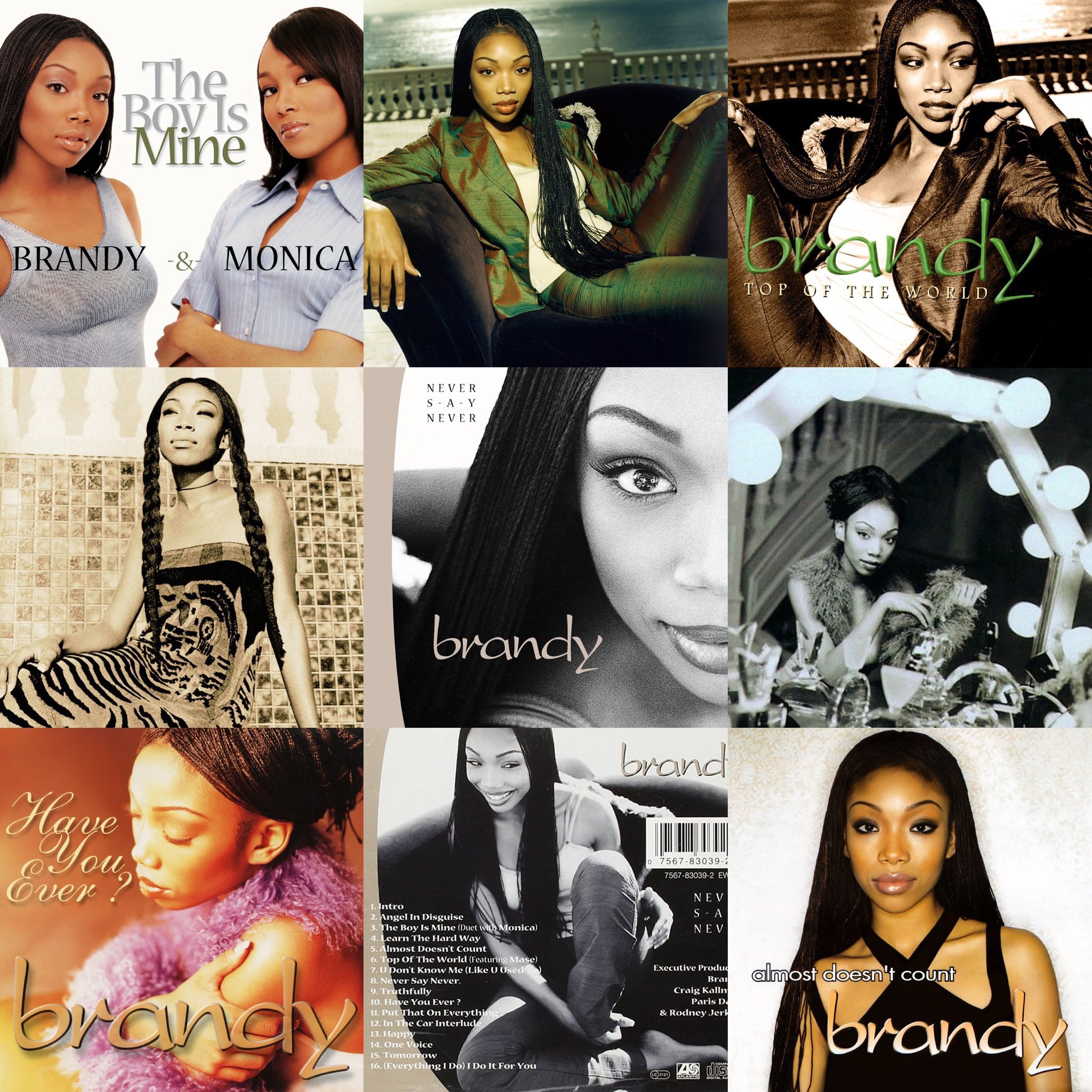Brandy Album 1998 Brandy – Never Say Never | Vinyl Album Covers.com