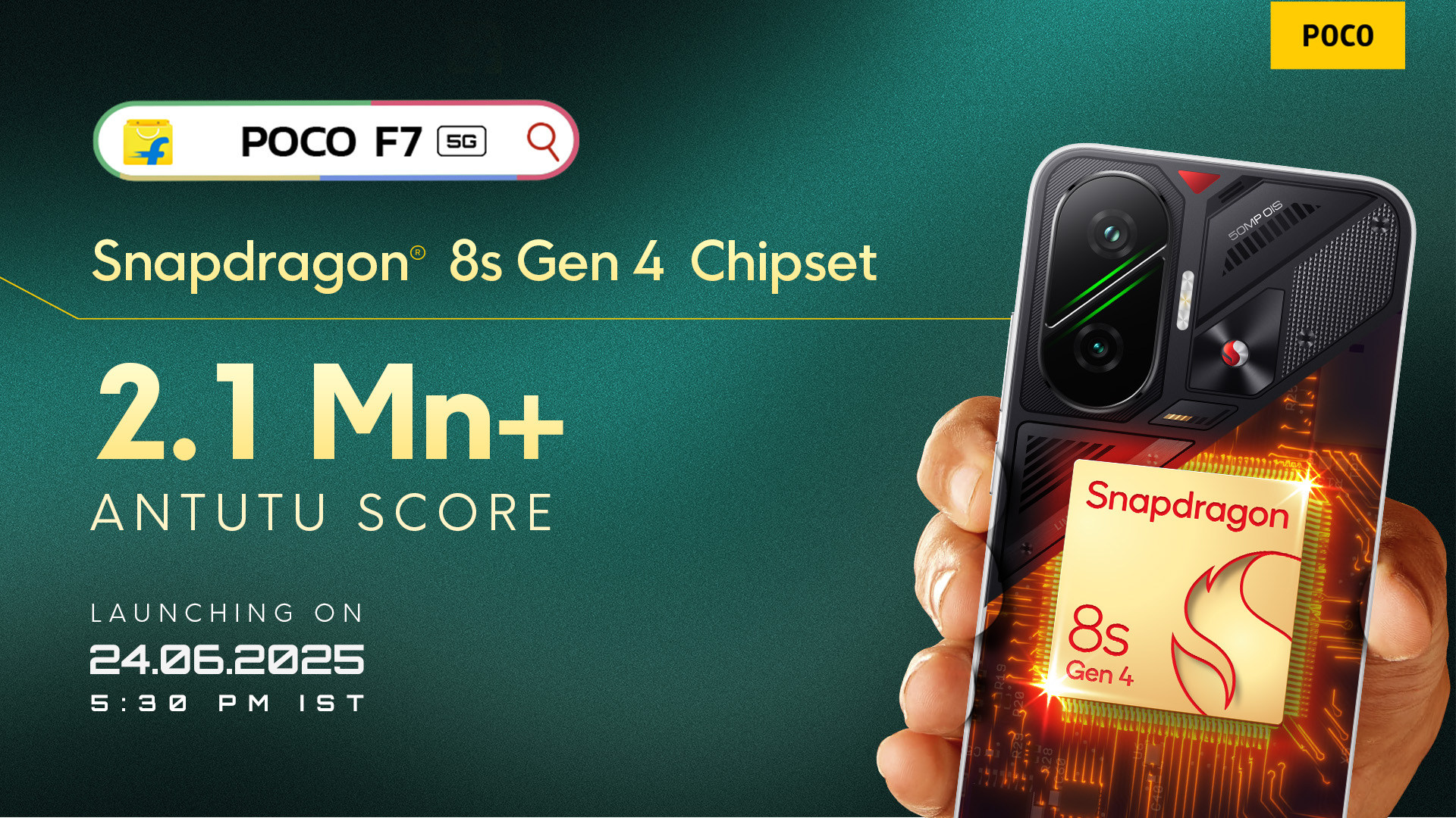 POCO F7 5G Launch Today: ಇಂದು ಸಂಜೆ ಬರೋಬ್ಬರಿ 7550mAh ಬ್ಯಾಟರಿಯ ಜಬರ್ದಸ್ತ್ ಪೊಕೋ 5G ಫೋನ್ ಬಿಡುಗಡೆಯಾಗಲಿದೆ!