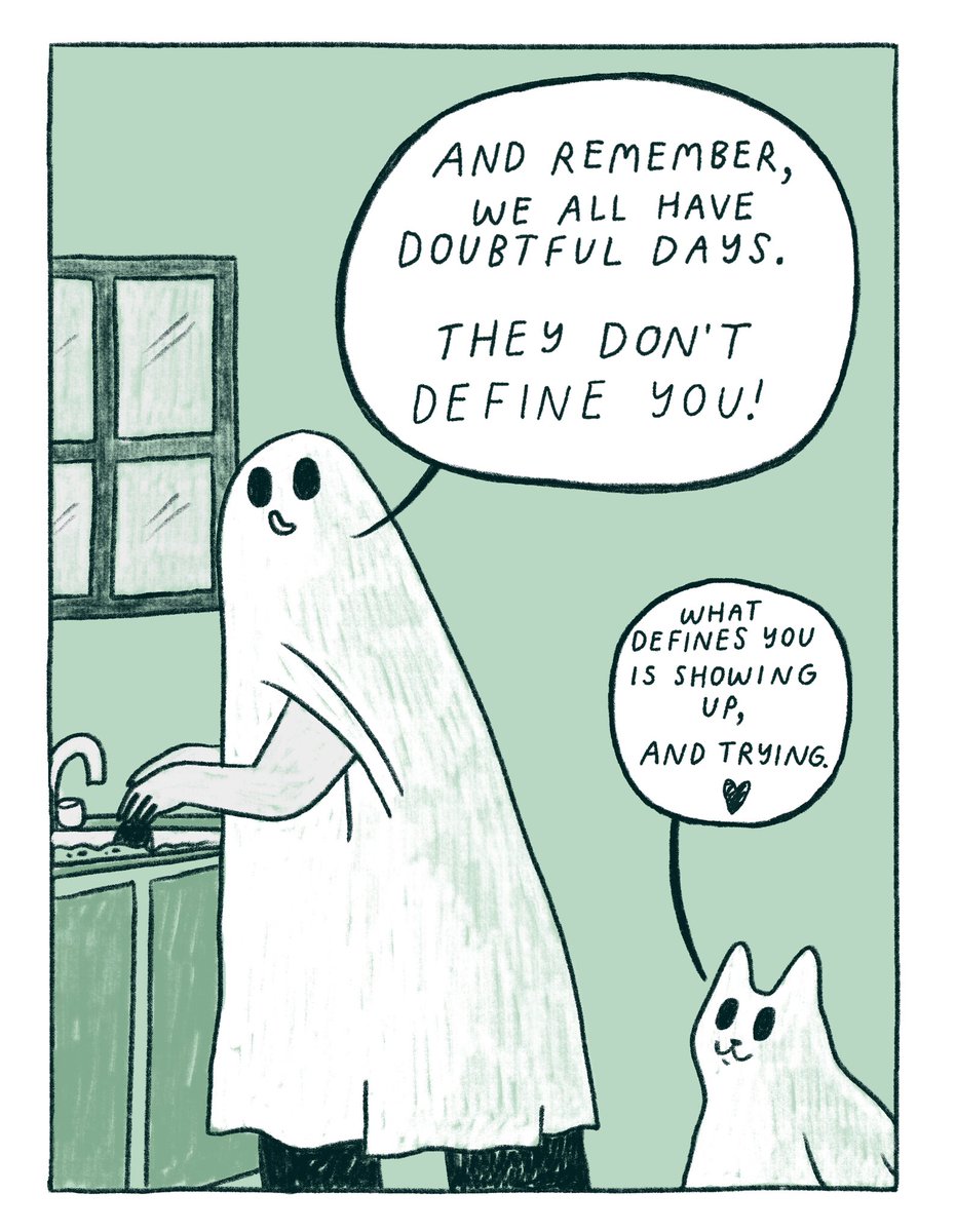 「If the self doubt whispers won't be quiet - 」The Sad Ghost Clubの漫画