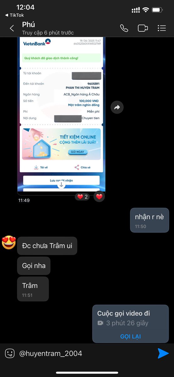 Bill uy tín call video show móc theo yêu cầu 😚 Tele/IG: @huyentram_2004