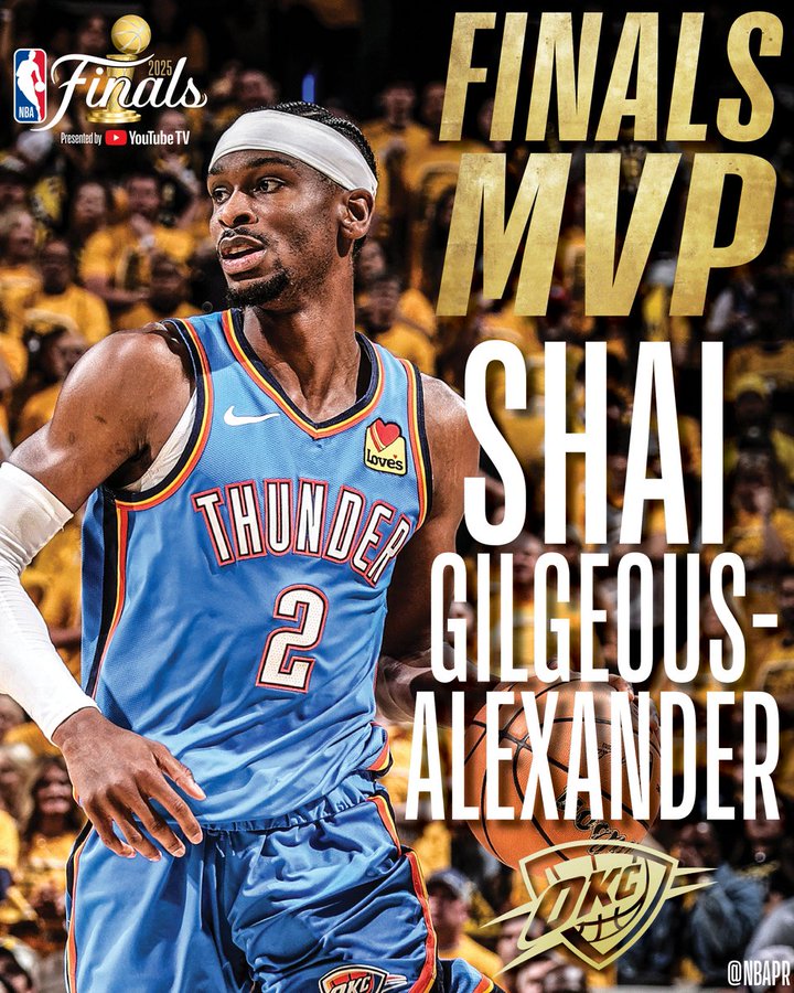 파이널 MVP SGA(캐나다 사람으론 최초) - MANIA