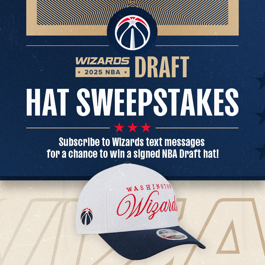 Washington Wizards Draft Washington Wizards NBA Draft 9FORTY M Crown