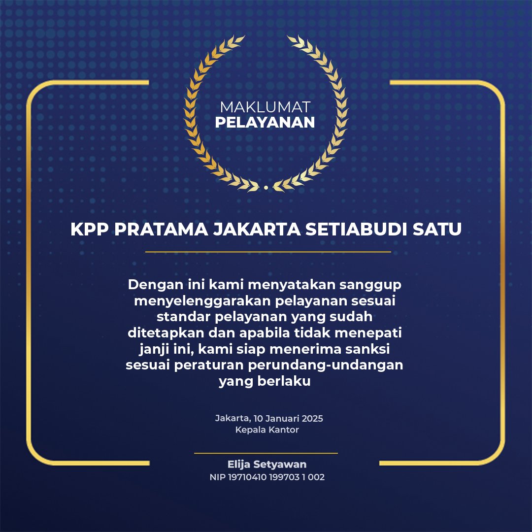 KPP Pratama Jakarta Setiabudi Satu (@pajaksetiabudi1) / Posts / X